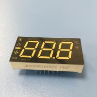 China Triple Digit Multicolor 7 Segment LED Display Common Cathode for Refrigerator Control for sale