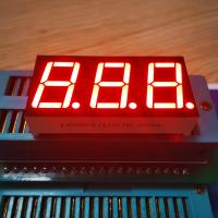 China 3 digit 14.2mm Ultra bright Red 7 Segment Common Cathode LED Display for Temperature Controller for sale