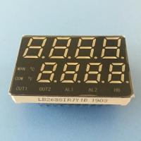 China Red/Green/Yellow 4 Digit Dual Line 7 Segment LED Display Common Anode for Temperarture Control for sale