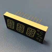 China 3 Digit 14 Segment Ultra Bright White Alphanumeric LED Display Common Anode for Temperature for sale
