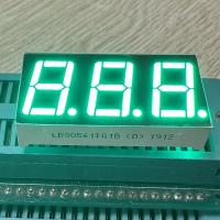 China Pure Green 3 Digit 0.56 inch 7 Segment LED Display Common Anode for Temperature Controller for sale