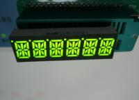 China Custom Super Bright Green 0.39 inch 6 Digit 14 Segment LED Display Common Anode for Instrument Panel for sale