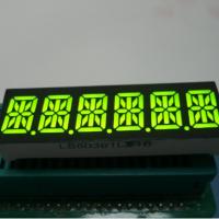 China Custom Super Bright Green 0.39 inch 6 Digit 14 Segment LED Display Common Anode for Instrument Panel for sale