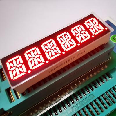 China Super Bright Red 0.39 Inch 6 Digit 14 Segment Alphanumeric LED Display  Common Anode for Digital Frequency Converter for sale