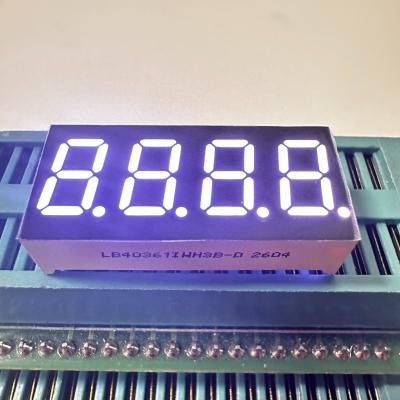China 4 Digit 9.2mm Ultra Bright White Common Anode 7 Segment LED Display for Process Control for sale