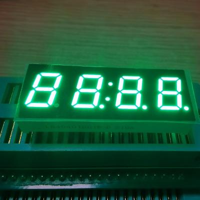 China Pure Green 7 Segment LED Display 0.4 inch 4 Digits Common Anode for Digital Timer  for sale