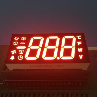 China 90 Degree Pin Bending LED Display for Refrigerator Controller - 17mm Height, 47x22x9mm Dimensions, Common Anode for sale
