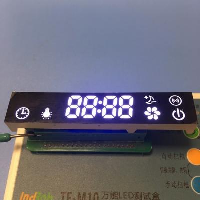China Ultra White Custom LED Display Module 12.7mm Digit Height 92.5x17.5mm Dimensions for Kitchen Hood Control Panel for sale