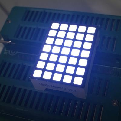 China 5x7 Square Dot Matrix LED Display - 3.39mm Dot Diameter, 100-120mcd White for Lift Indicators for sale