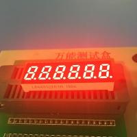 China Small Size 8mm 6 Digit 7 Segment Led Display 0.31inch For Tempearture Indicator for sale