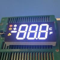 China Multicolor 3-Digit Seven Segment LED Display 17mm Height 47x22mm for Refrigerator Control with RoHS Certification for sale