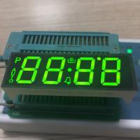 China SMT PINS Custom LED Display 7 Segment 4 Digit Super Bright Green For Oven Controller for sale