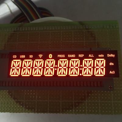 China 8-Digit 14-Segment Alphanumeric LED Display - 12mm Height 78×19mm Dimensions for Bluetooth Audio Applications for sale