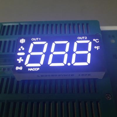 China Ultra White Common Cathode 7 Segment Display 12.7mm Height 80-100mcd for Refrigerator Indicators for sale