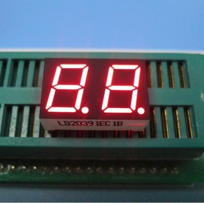 China Intrument Panel Common Anode 2 Digit 7 Segment LED Display  SGS / Rohs Certificated for sale