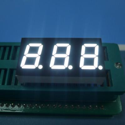 China Triple Digit 0.4inch 7 Segment LED Display with 10.16mm Digit Height and 100,000 Hours Lifespan for Outdoor and Indoor Usage for sale