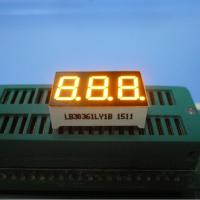 China Triple Digit 7 Segment LED Display Yellow Color For Electric Oven / Microwave for sale