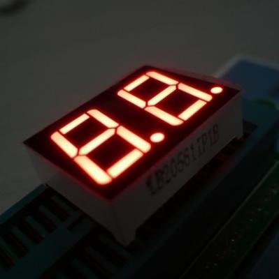 China 0.56inch Common Cathode 7-Segment LED Display Amber Color Dual Digit for sale