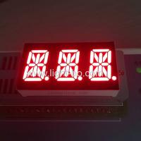 China Triple Digit 14 Segment LED Display 13.8mm Common Cathode Red for Instrument Panels for sale