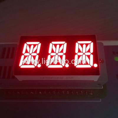 China Triple Digit 14 Segment LED Display 13.8mm Common Cathode Red for Instrument Panels for sale
