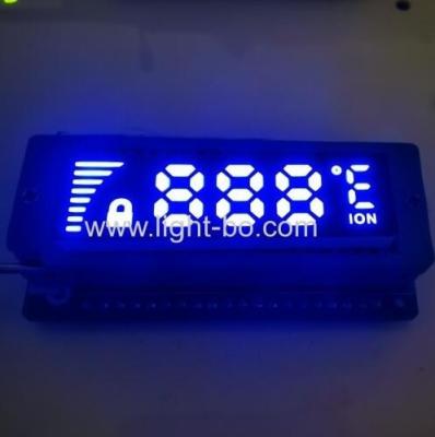 China Ultra Thin 50.1x14mm White 7-Segment LED Display Common Anode 80-100mcd for Temperature Control for sale