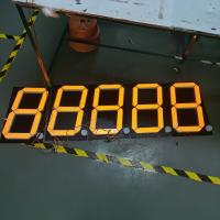 China 16 Inch Ultra Bright Yellow Single Digit 7 Segment LED Display Common Anode for Large Billboards for sale