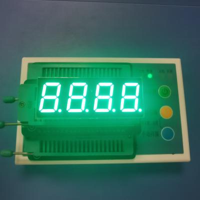 China Pure Green 0.56inch 4 Digit 7 Segment LED Display Common Cathode For Instrument Panels for sale