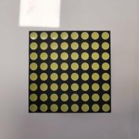 China 8 X 8 Dot Matrix LED Display with 635nm Wavelength, 100mcd Brightness, Yellow Segment Black Face for Digital Indicators for sale