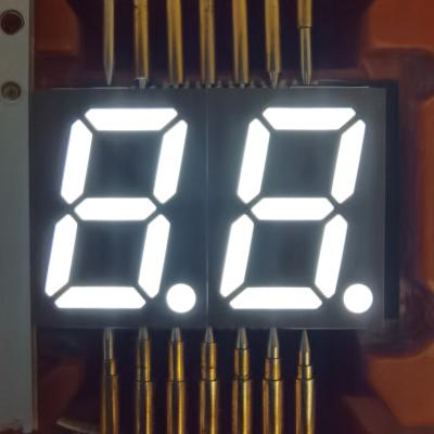 China Common Anode Seven Segment SMD LED Display 0.56 Inch 80mW Ultra Bright White 2 Digits for sale