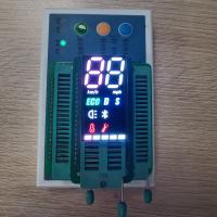 China Double Color 2 Digit 7 Segment Common Anode SMD LED Display 41×22mm for Electromobile Applications for sale