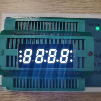 China Ultra Bright White 7.6mm Four Digit 7-Segment LED Display 0.3in 120mcd Common Anode for sale