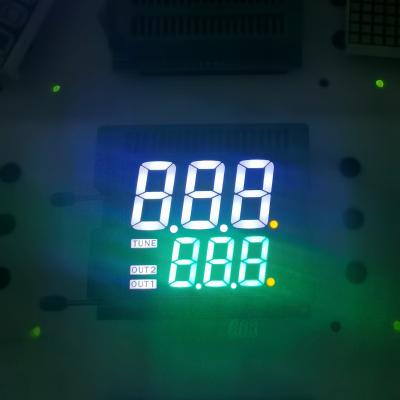 China 3 Digits Led 7 Segment Display Dual Line 120mcd 20mA For Instrument Panel for sale