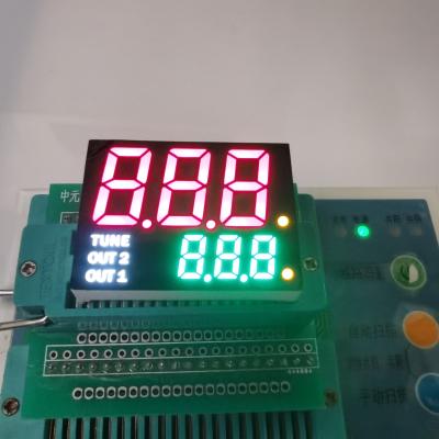 China 19mm Height Dual Line 7-Segment LED Display Common Cathode 35mcd for Instrument Panel for sale