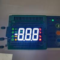 China Ultra White/Red /Yellow /Green 3 Digit 7 Segment LED Display For Temperature Control for sale