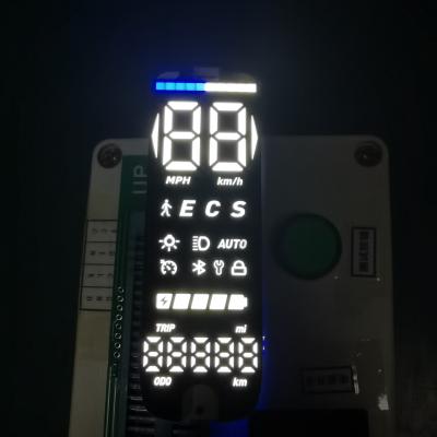 China Ultra Bright White LED Display for Electric Scooter - 100-120 mcd Luminous Intensity, 20mA Forward Current for sale