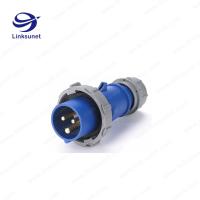China 16A / 32A / 63A / 125A PA66 red / blue Circular Connector Cable Assembly With Olflex Classic 110h Wiring Harness for sale