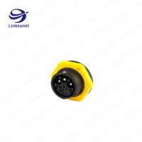China Hybrid 11 ADD 3 IP67 LED Screen Cable Assembly Female Sockets Circular Connector Bk Color for sale