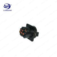 China Hybrid 11 ADD 3 IP67 LED Screen Cable Assembly Female Sockets Circular Connector Bk Color for sale