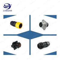 China Hybrid 11 ADD 3 IP67 LED Screen Cable Assembly Female Sockets Circular Connector Bk Color for sale