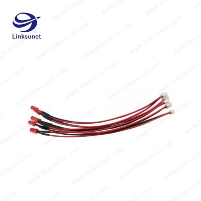 China 2 PIN Custom Wiring Harness 5MM RD LED L - 53HD UL1061 24AWG Lead Free Wire for sale