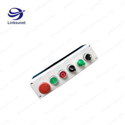 China Two Holes Custom Wiring Harness Processing Plastic Push Button Control Box for sale