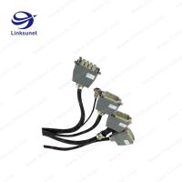 China HARTING 25PIN AL grey connector add M32 GLAND Cabinet connecting wire harness for sale