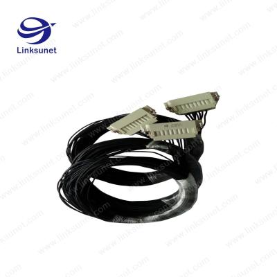 China Harting 16P Crimping Industrial Wire Harness 09200163001 PTFE Insulated Cable for sale