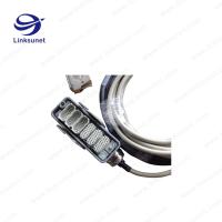 China Two Modula PA6 Gray Connectors Crimping Harting Wire Harness for Industrial for sale