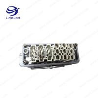 China Two Modula PA6 Gray Connectors Crimping Harting Wire Harness for Industrial for sale