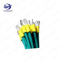China JST FVWS5.5 - 6 Terminal Harness Connector UL1015 - 10AWG Green Pvc Cable Wire for sale