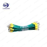 China JST FVWS5.5 - 6 Terminal Harness Connector UL1015 - 10AWG Green Pvc Cable Wire for sale