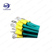 China JST FVWS5.5 - 6 Terminal Harness Connector UL1015 - 10AWG Green Pvc Cable Wire for sale