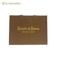 China XL Packaging Custom Packaging Factory Custom Printed Laminated Brown Small Clothing Jewelry Shopping Gift Packaging Paper Bag Eco Friendly Features Box Type for sale
