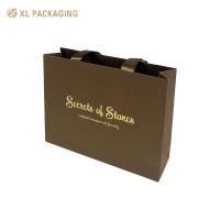 China XL Packaging Custom Packaging Factory Custom Printed Laminated Brown Small Clothing Jewelry Shopping Gift Packaging Paper Bag Eco Friendly Features Box Type for sale